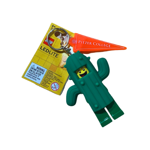 Pitzer College Lego Guy Keychain